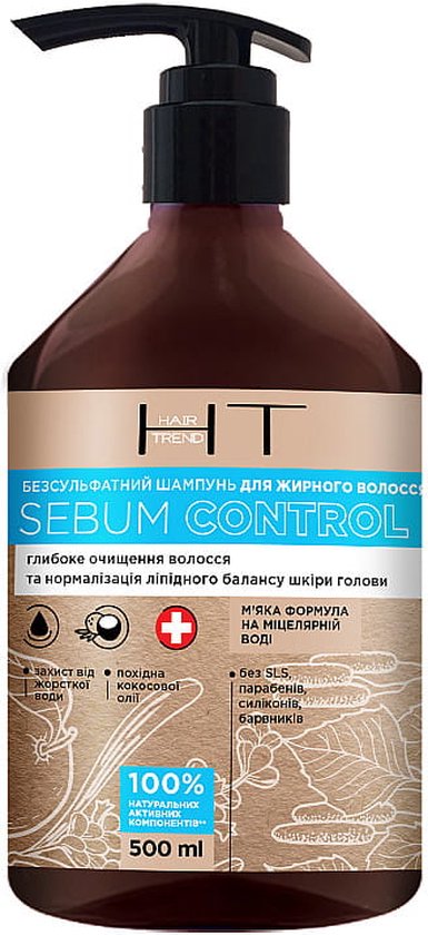 HAIR TREND - Shampoo voor vet haar - Talgcontrole - 500ml | bol.com