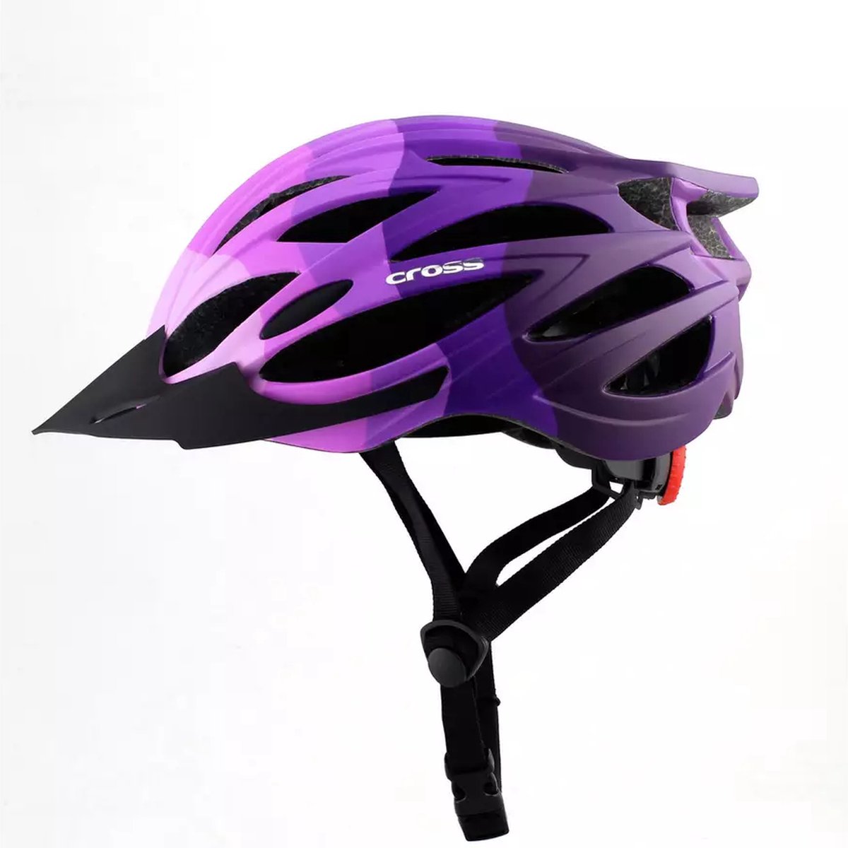 Cross-fietshelm voor volwassenen Paars met zonneklep | bol.com