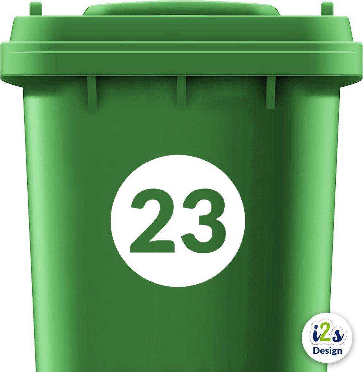 Kliko sticker rond met nummer - Container sticker - Cijfer sticker ...