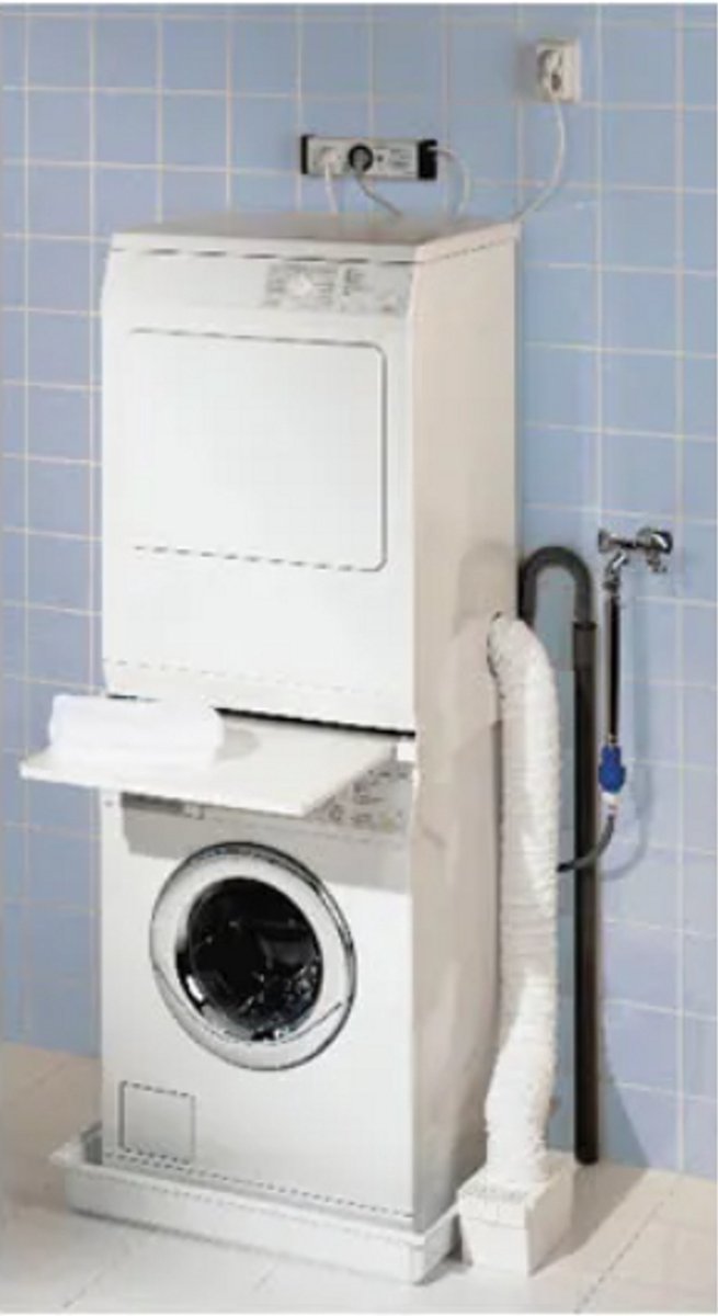 Sencys Wasmachine Lekbak - 70x70x10cm - Wit | bol