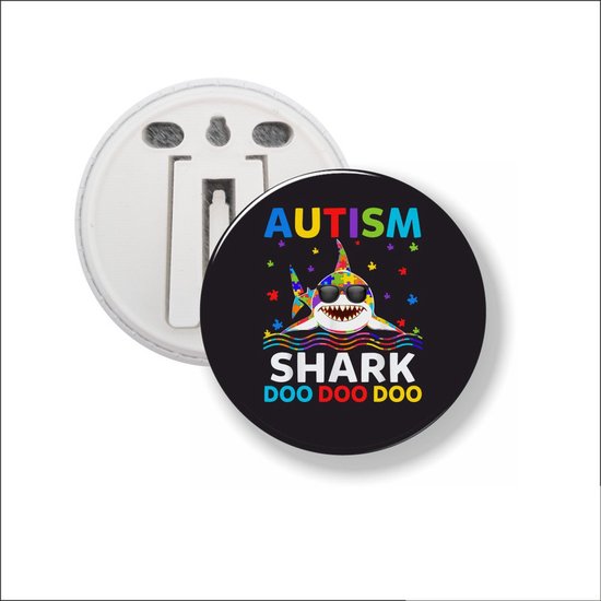 Button Met Clip 58 MM - Autism Shark | bol.com