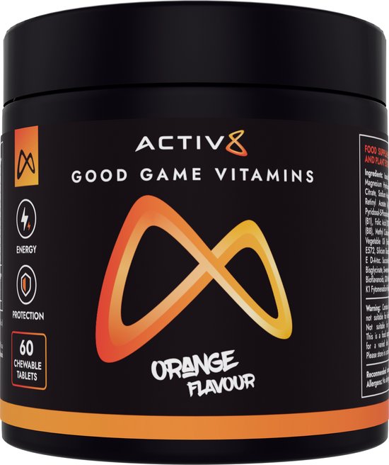 Activ8 - Good Game Vitamins - Multivitamine Kauwtablet Sinaasappel ...