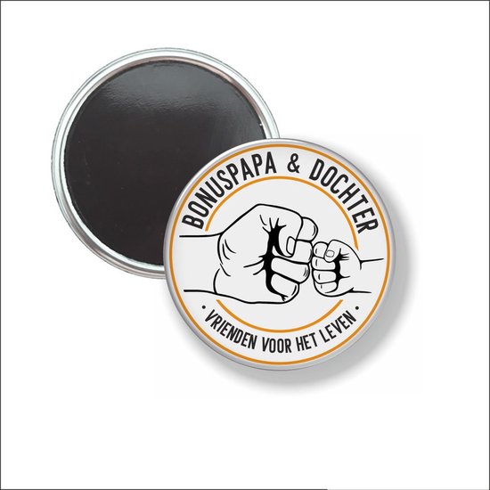 Button Met Magneet 58 MM - Bonuspapa & Dochter - NIET VOOR KLEDING | bol.com