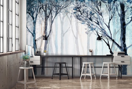 Fotobehangkoning - Takken - Bomen - Bos - Boom - Vliesbehang - Behang ...