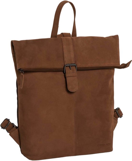 Daniel Ray Leather Rolltop Rugzak 15.6'' Arvada Cognac | bol