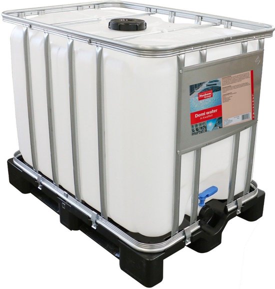 Demi water | Demiwater | Gedemineraliseerd water | 600 L IBC | bol
