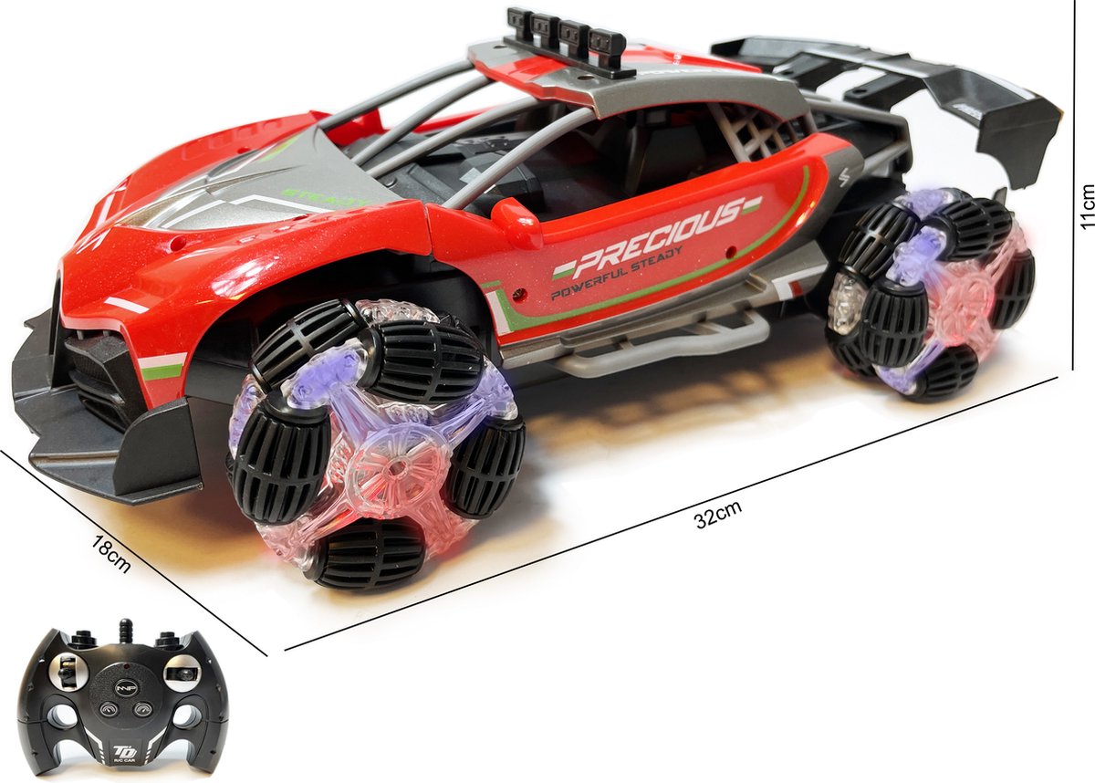 Spray Runner RC Car - Radiografisch bestuurbare auto met rook - 2.4Ghz ...