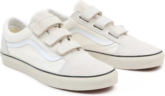 Vans Old Skool Velcro Marshmallow/Turtledove 45 | bol.com