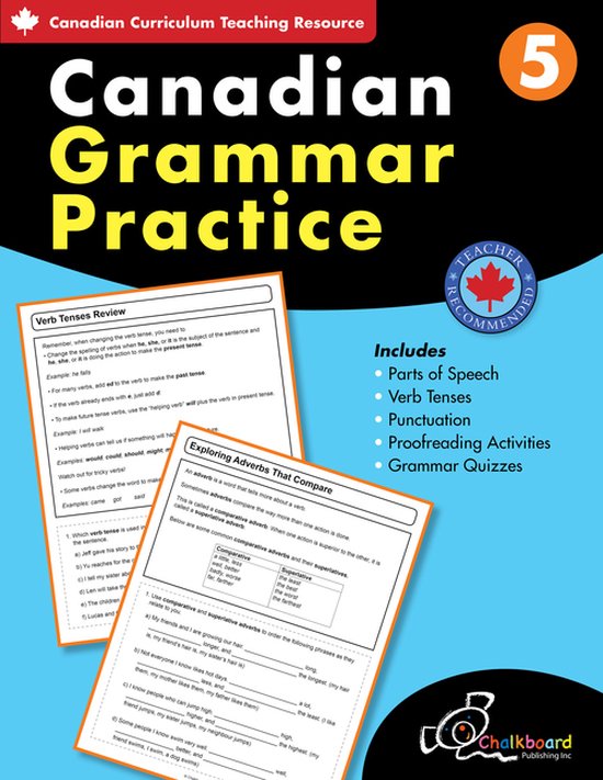 Grammar Practice- Canadian Grammar Practice 5, Wendy Scavuzzo ...