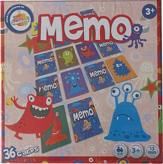 Toy Universe - Memo - Memory spel - Monsters | Games | bol.com