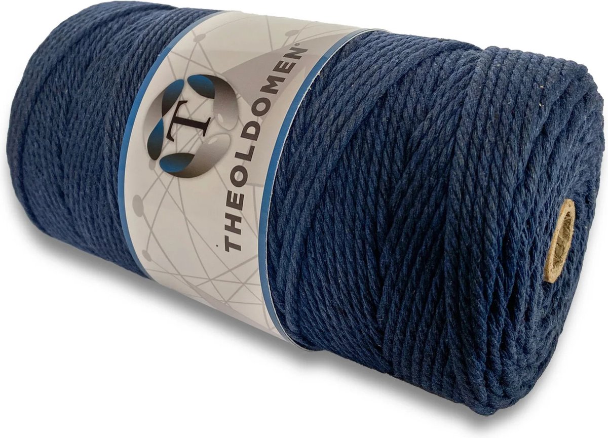 Macramé Koord | Navy Blue | 200 meter | 100% Katoen | Macramé Touw ...