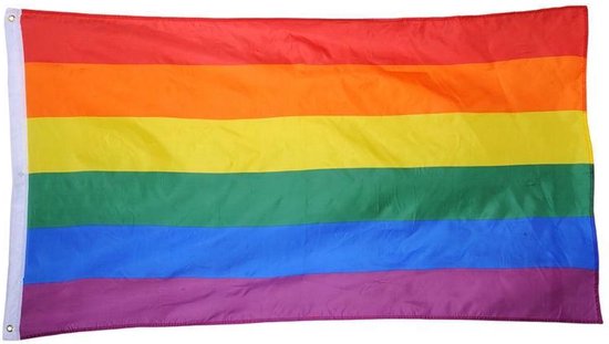 Vlag LGBT - Gay Pride - Regenboog - Rainbow Flag - Drapeau Arc-en ...