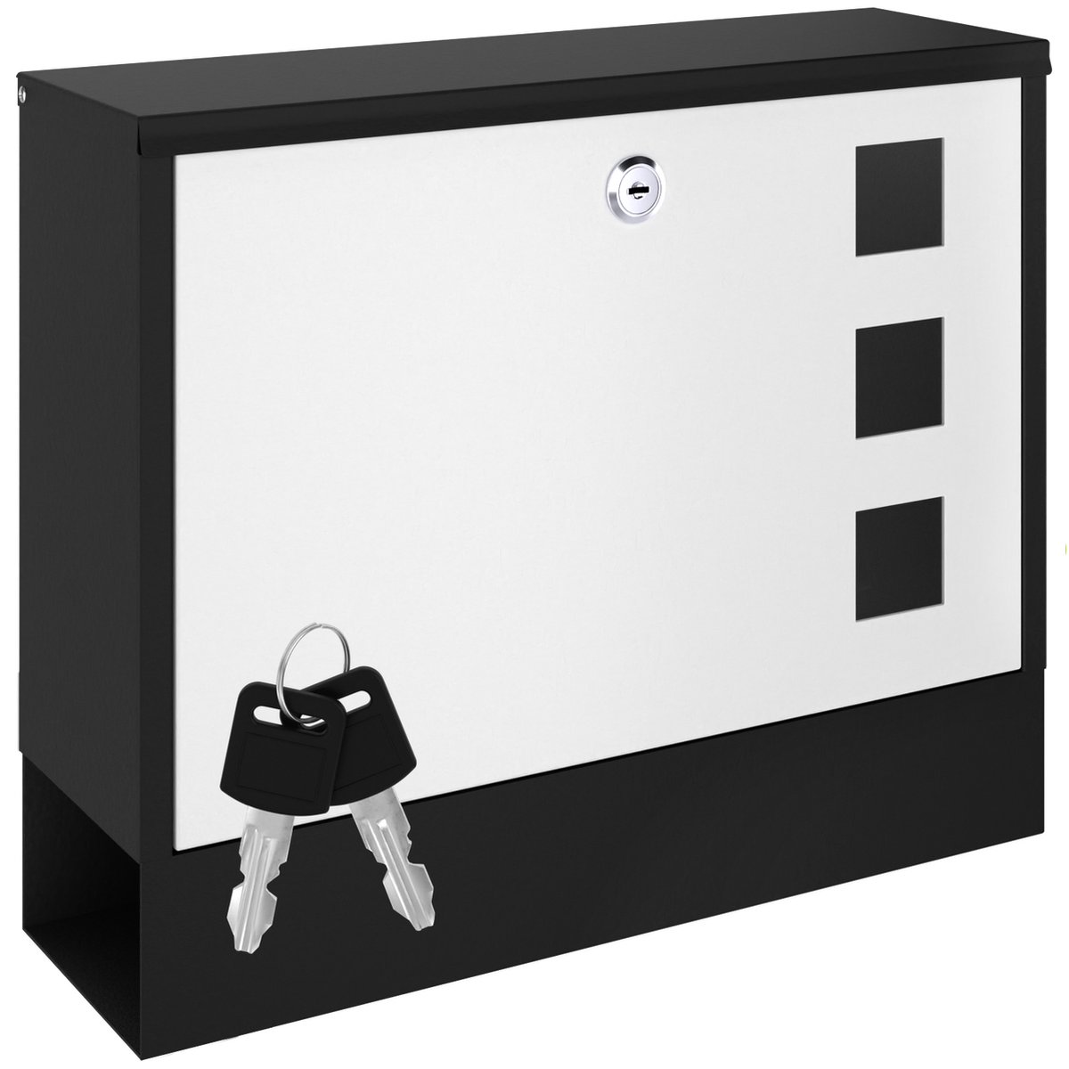 ACROPAQ - Brievenbus - 36,5 x 30 x 11 cm, slot met slotcilinder ...