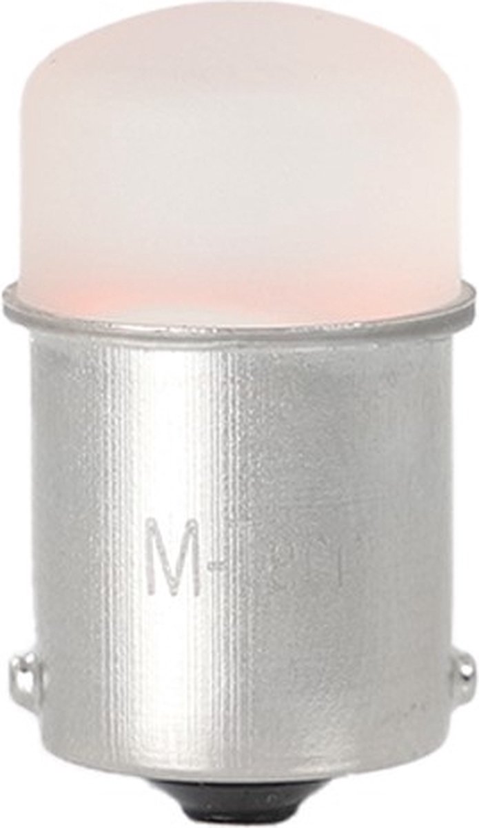 M-Tech LED - BA15s / R5W/R10W 12V - Basic 9x Led diode - Rood - Set ...