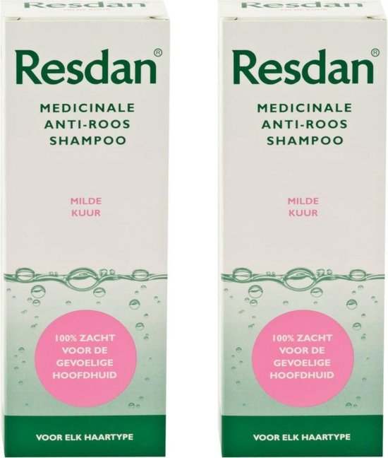 Resdan Anti Roos Shampoo - Milde Kuur - Voordeelverpakking 2 x 200 ml ...