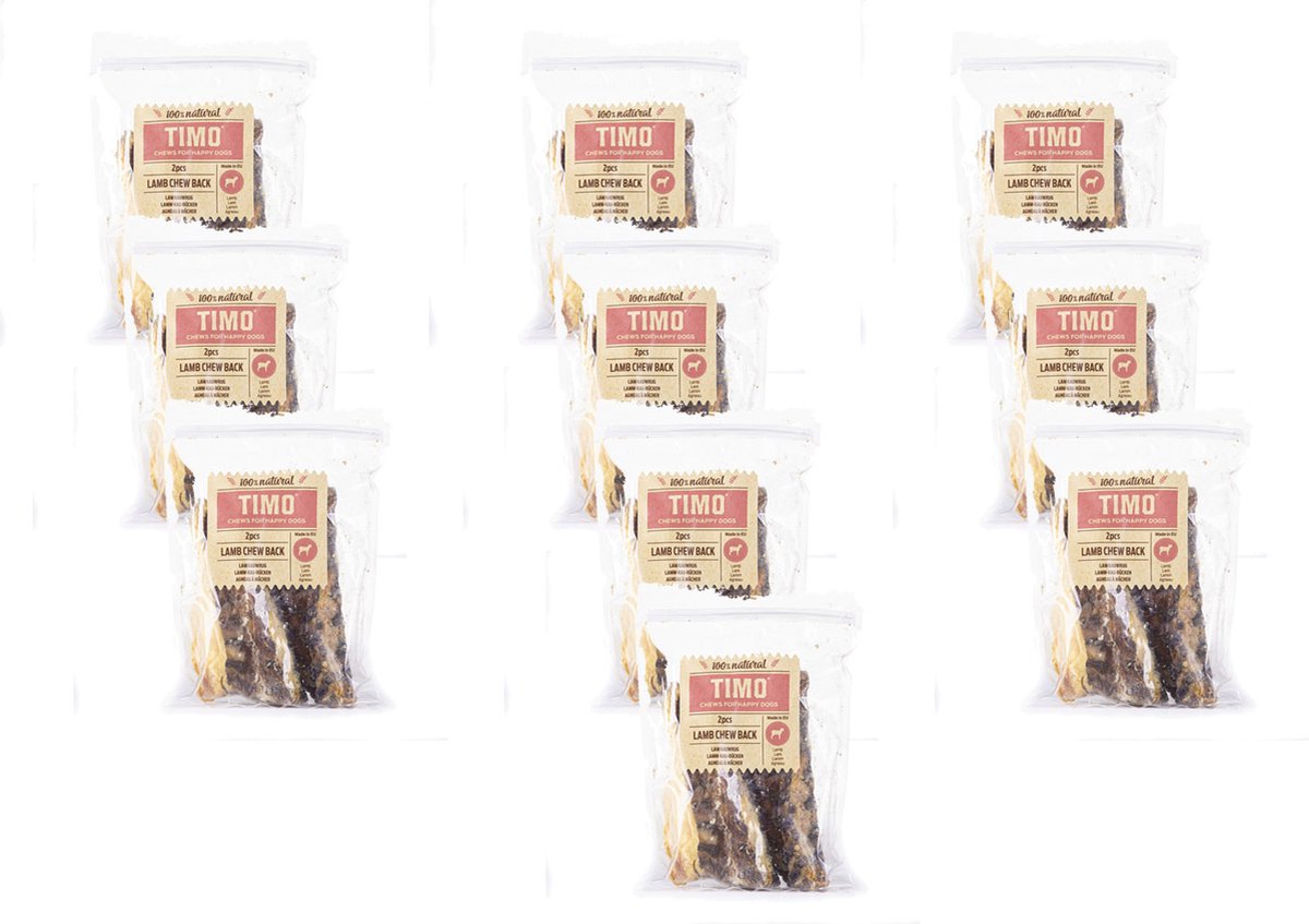 Timo Lamsrug - Hondensnacks - 10 x Lam 2 stuks | bol.com