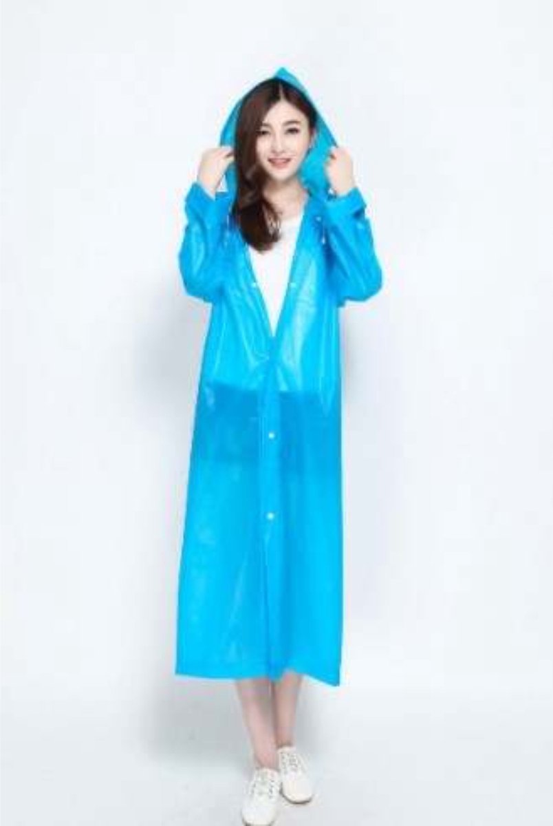 Regenjas - Regenjas Dames - Regenjas Unisex - Regenjas Blauw - Regenjas ...