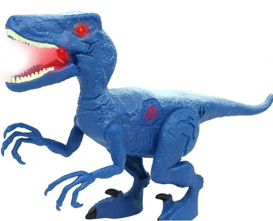 Mighty Megasaur - Met Geluid En Licht - 22 cm - Blauw | bol.com