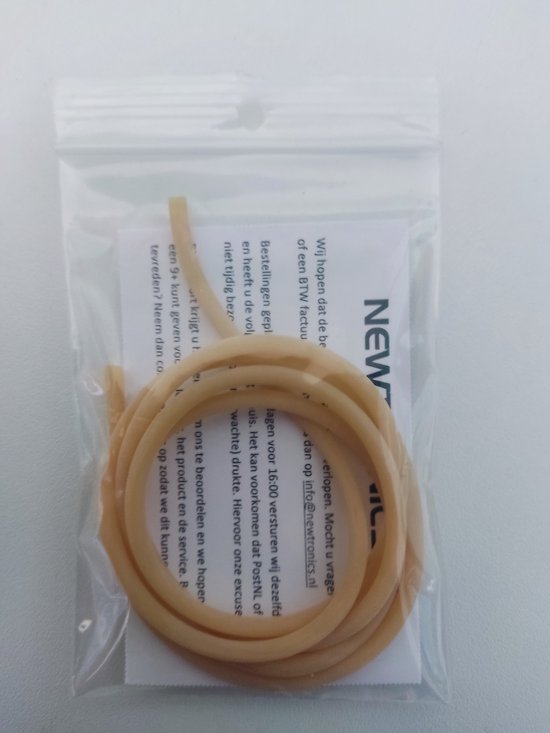 Newtronics ventielslang 80cm rubber transparant | bol.com