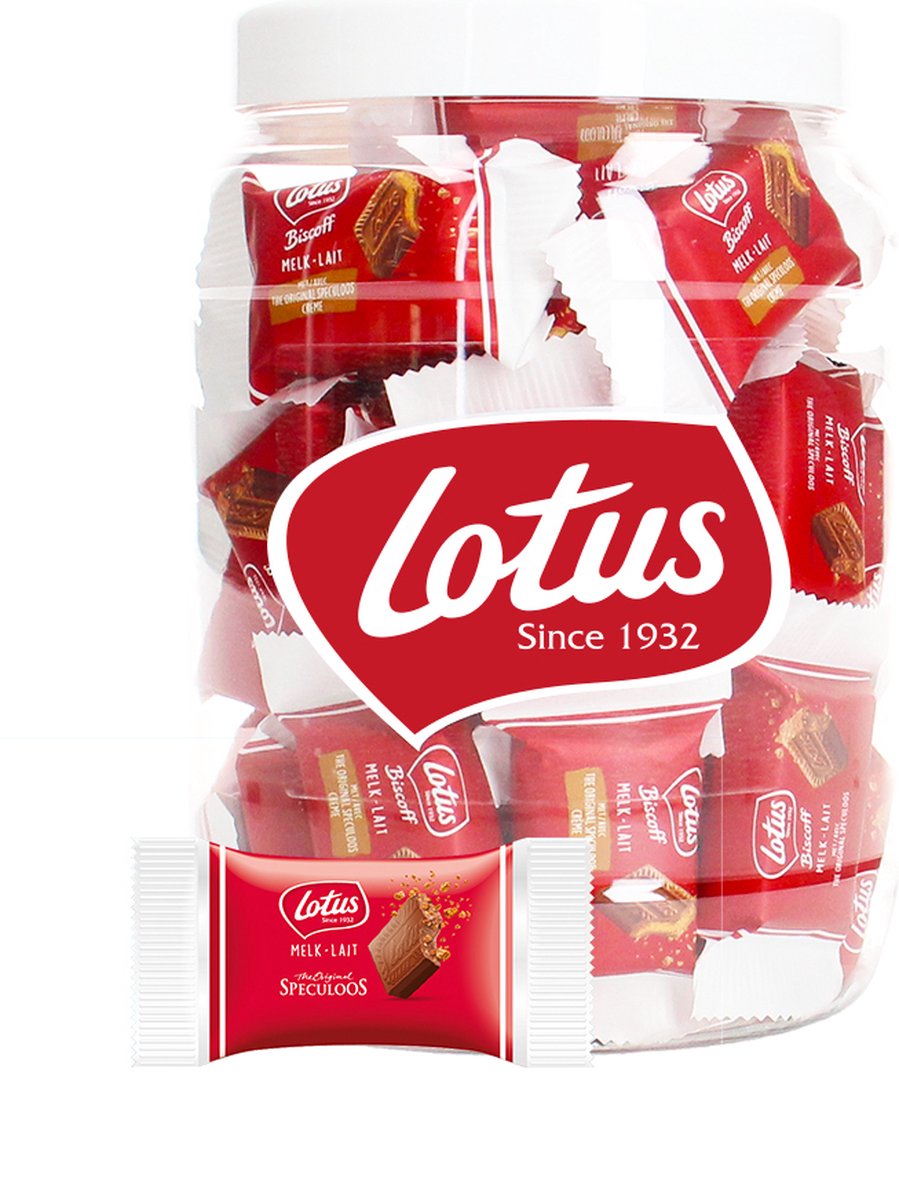 Lotus Biscoff Melkchocolade met speculoosstukjes - 660 gram | bol.com