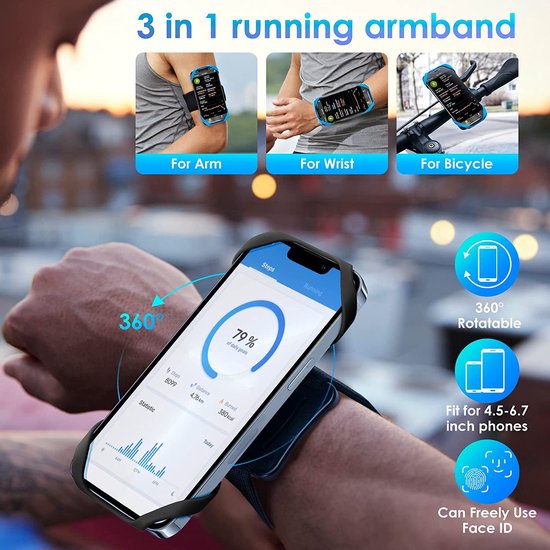 Hardloop telefoonhouder waterdicht - Hardloopband - Sportband ...