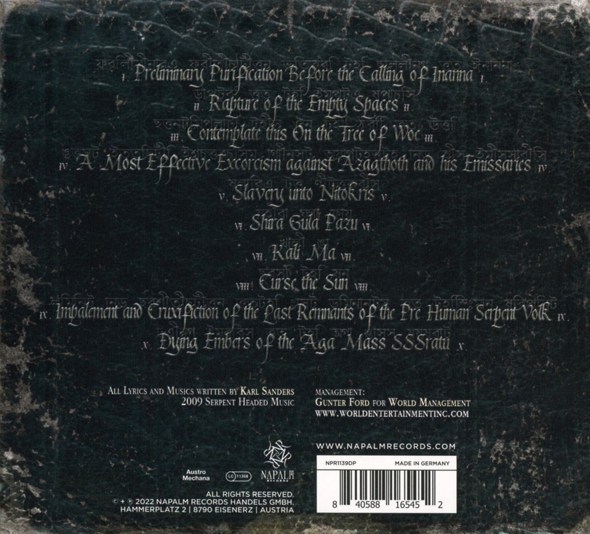 Karl Sanders - Saurian Exorcisms (CD) (Reissue), Karl Sanders | CD ...