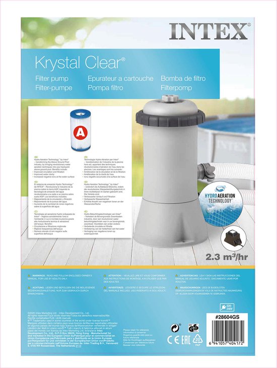 Intex Filter pomp 12V 2271 l/uur | bol.com