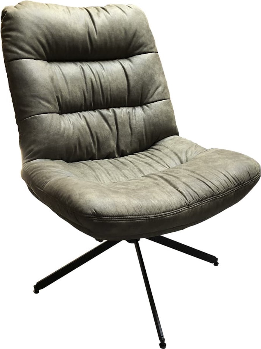 Fauteuil Prango - Groen - Cowboy 411 - Leverbaar in 3 kleuren - Cognac ...