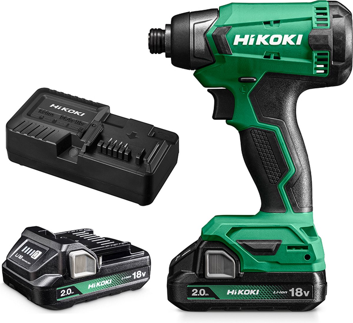 HiKOKI WH18DAWCZ Accu slagschroevendraaier 18V | 140 Nm | 1/4 | 2 x 2.0 Ah accu +... | bol