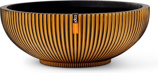 Capi Europe - Schaal Groove - 40x15 - Goud - Bloempot voor binnen ...