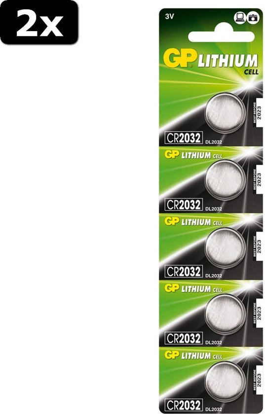 2x GP Batteries Gp Knoopcel Lithium A5st Cr2032 | bol.com