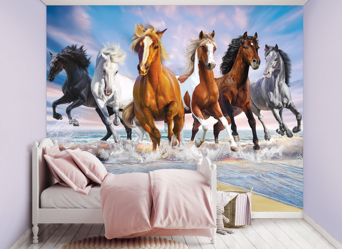 Walltastic - Wilde Paarden - Galoperende Paarden - Paardenkamer ...