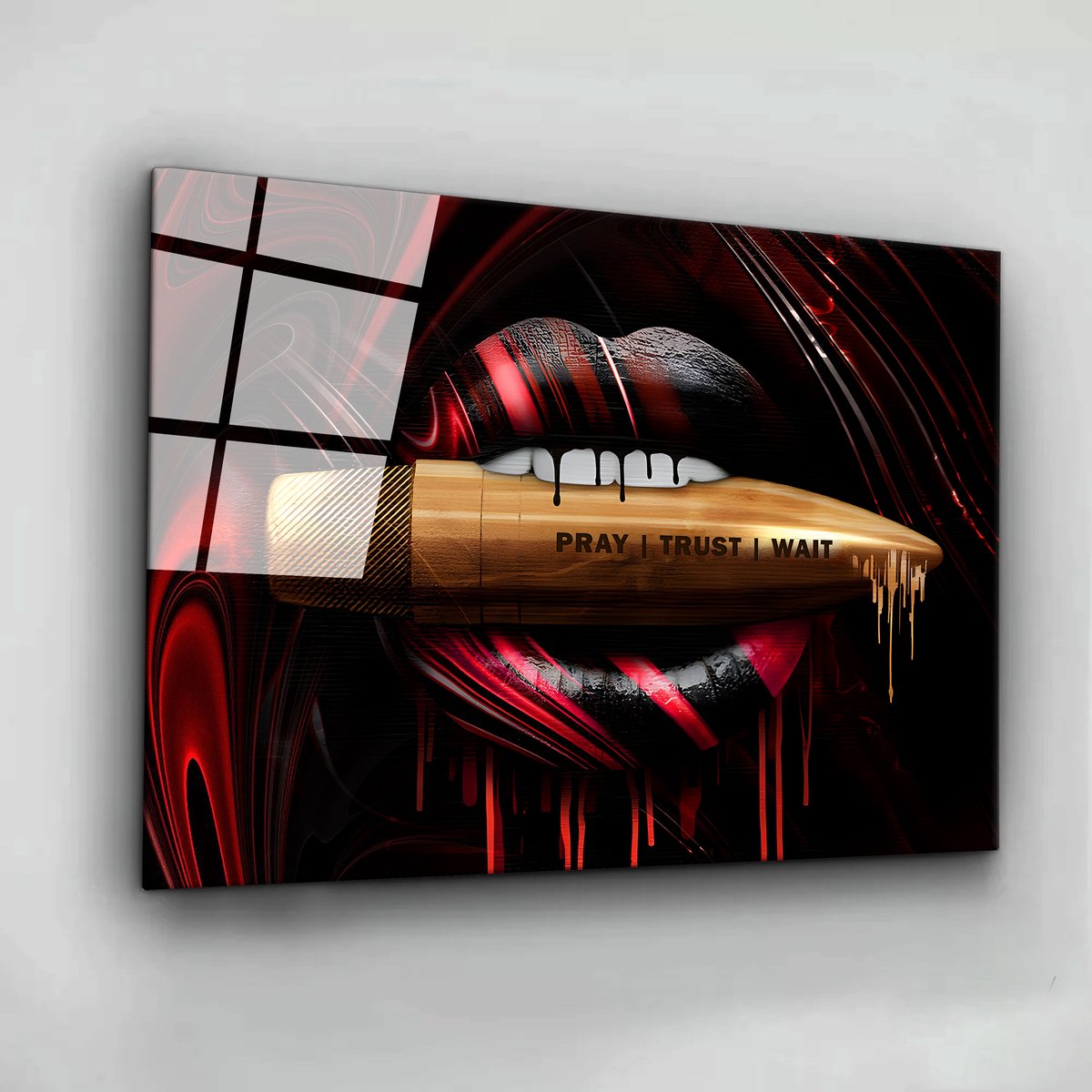 Artevue - Schilderij - Lippen Plexiglas met luxe ophangsysteem - Top ...