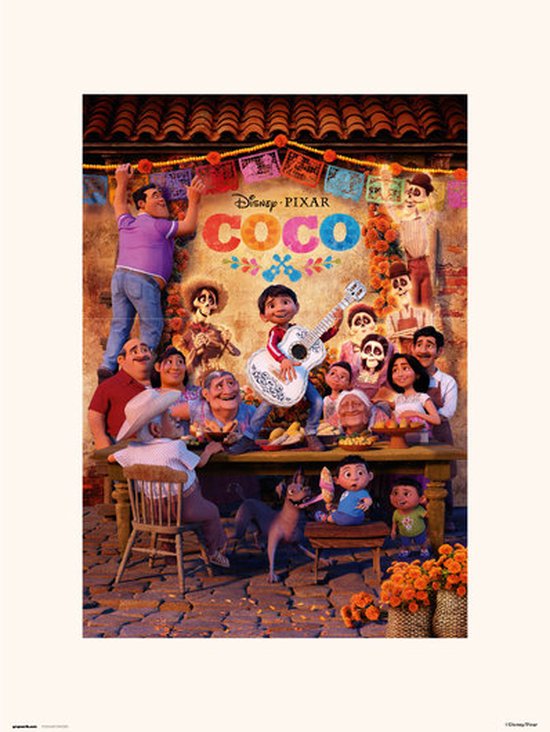 DISNEY COCO - Art Print 30x40 cm | bol.com