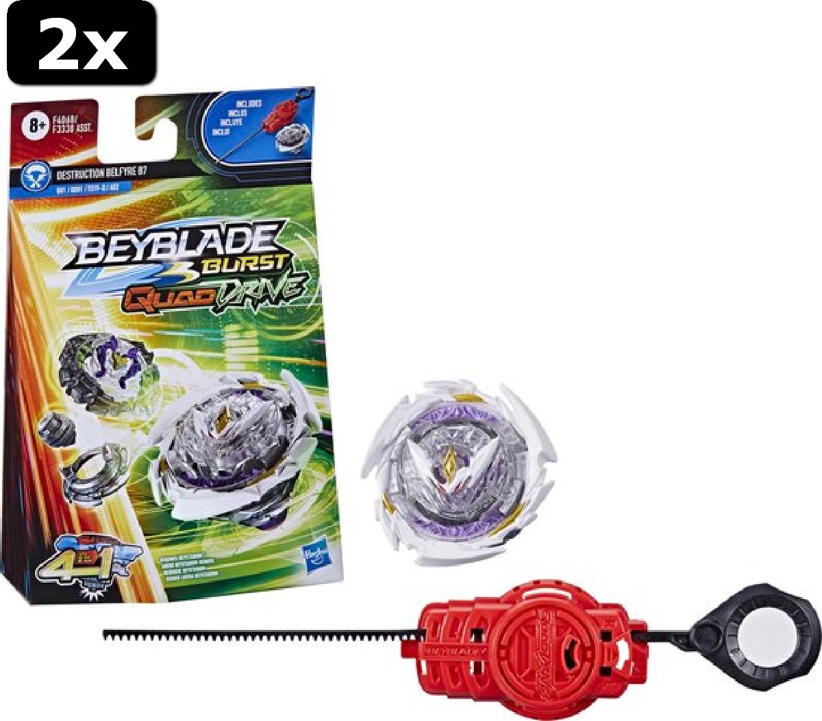 2x Beyblade Quad Drive Starter Pack Destruction Belfyre - Tol | bol.com