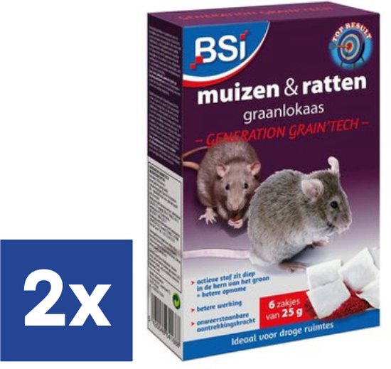 BSI - Muizen- en rattenvergif - graanlokaas - Generation Grain'tech - 2 ...