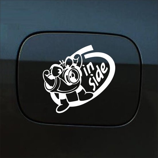 Bumpersticker - Turbo Inside - 12 X 15 - Wit | bol.com