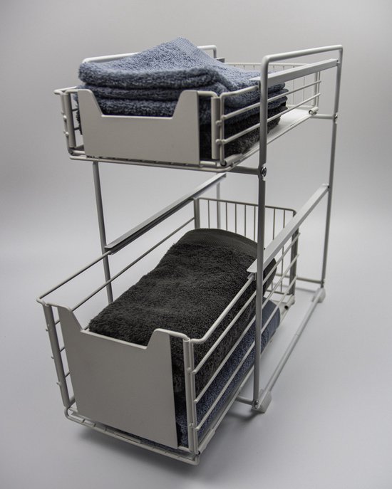 Opbergrek - Wit - Ladekast - Keukenrek - Ladeblok - Aanrecht Organiser ...