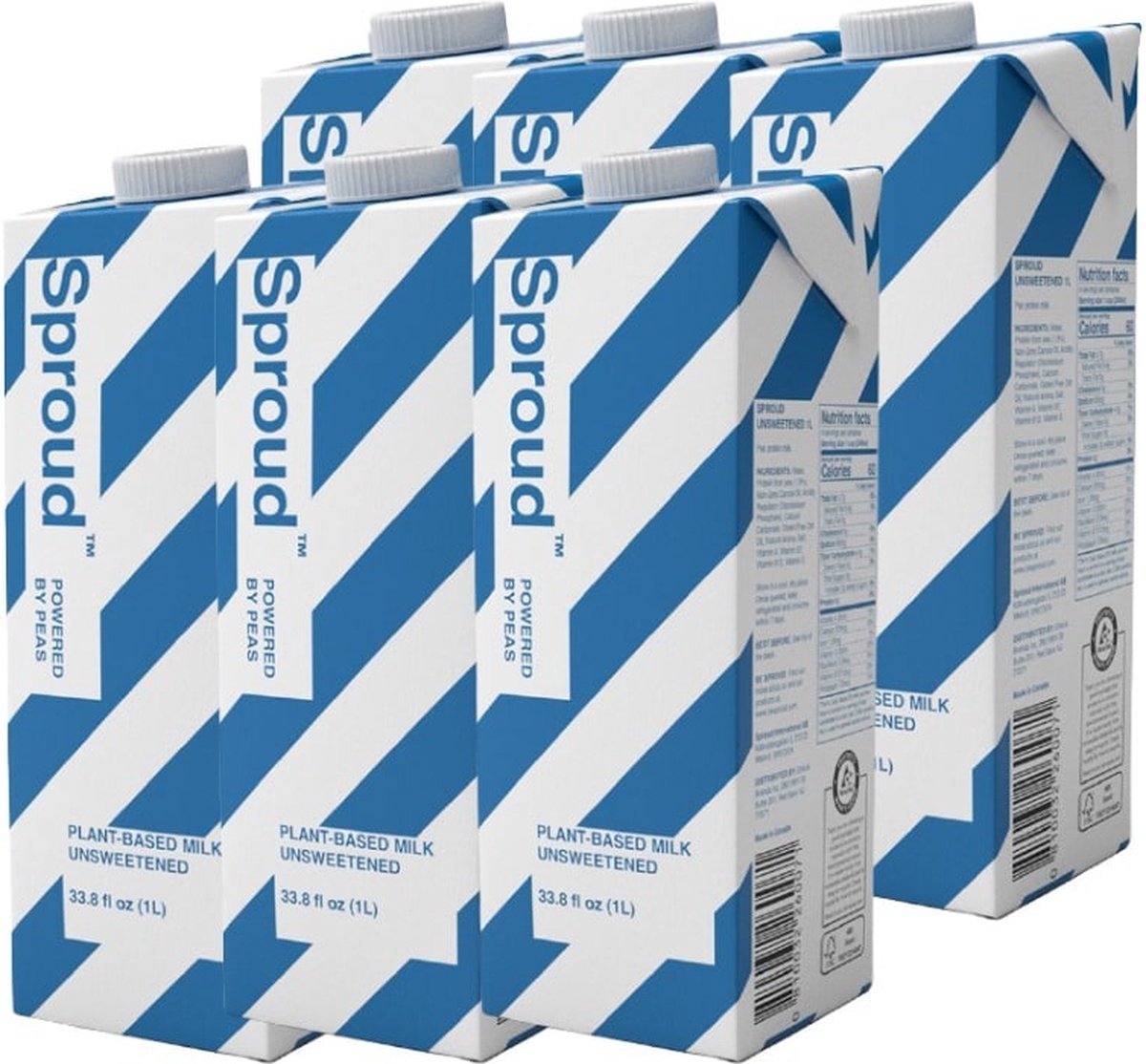 Sproud Barista Plantaardige melkvervanger - vegan - glutenvrij - ongezoet - 6 x 1 liter | bol.com