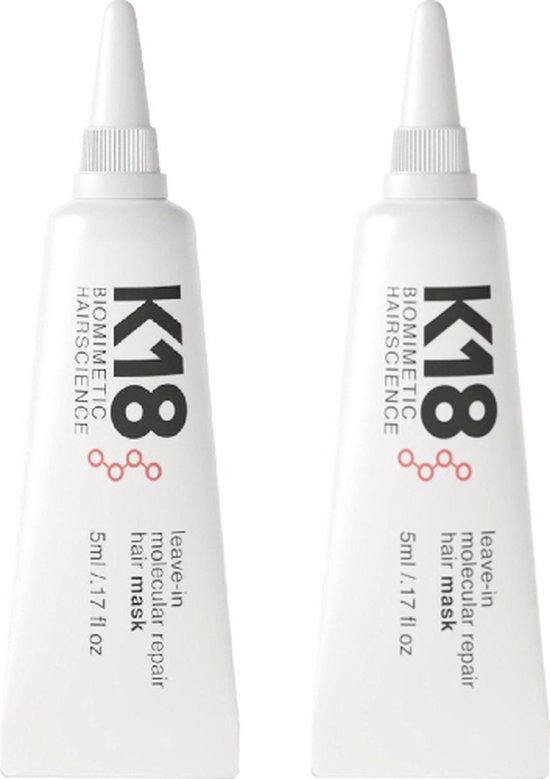 K18 - Leave-In Molecular Repair Hair Mask - 2 x 5 ml | bol.com