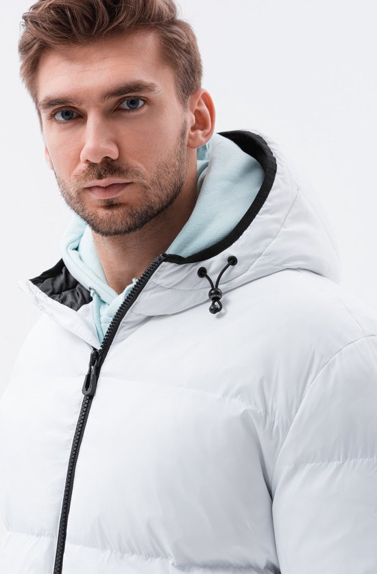 Heren winterjas C533 - wit | bol
