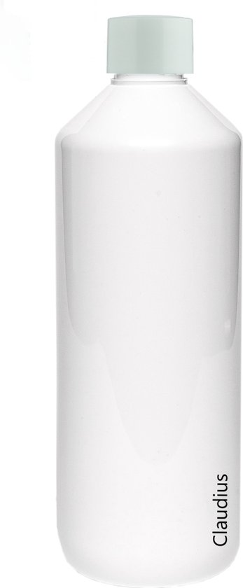 Lege Plastic Fles 500 ml PET wit - met witte dop - set van 10 stuks ...