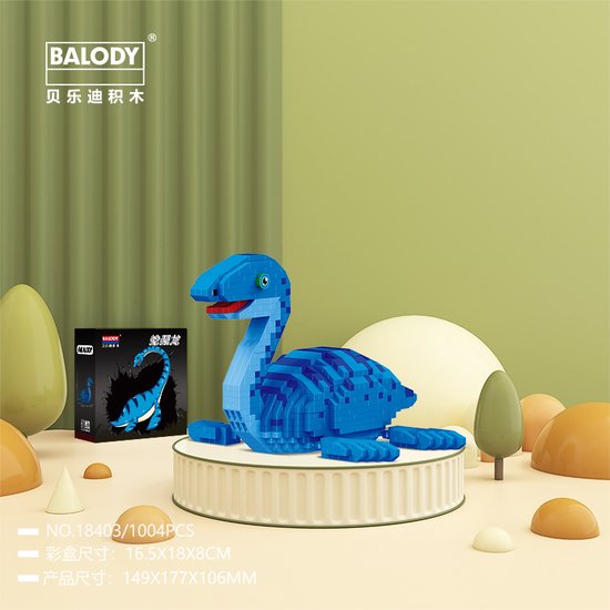 Balody Plesiosaurus - Nanoblocks / miniblocks - Bouwset / 3D puzzel ...