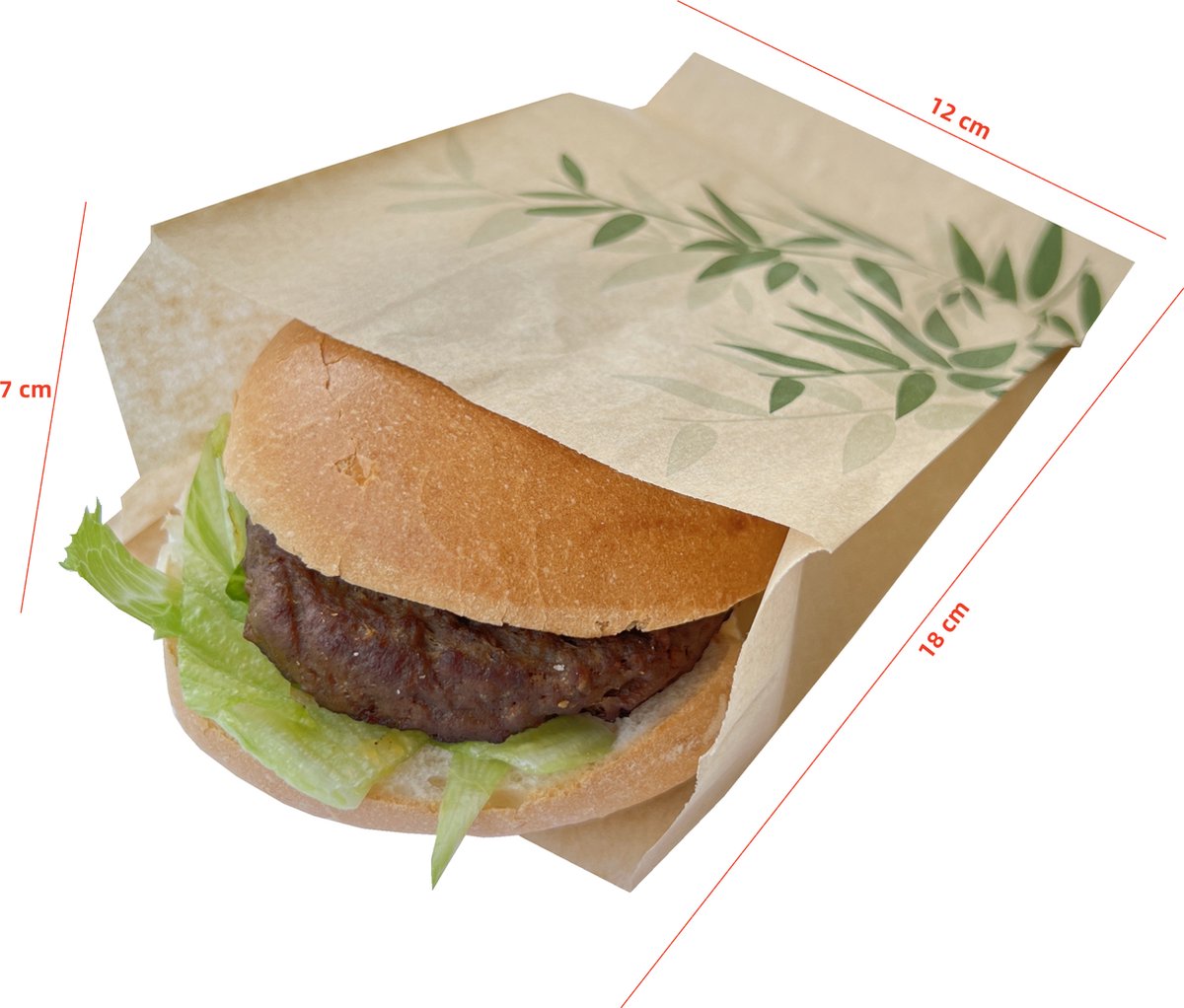 Rainbecom - 100 Stuks - Hamburger Zakje Papier - Vetvrij Papier ...