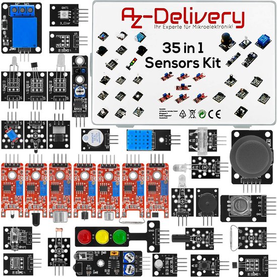 AZDelivery 35 in 1 Microcontroller Sensorenki Module Kit en Accessoire ...
