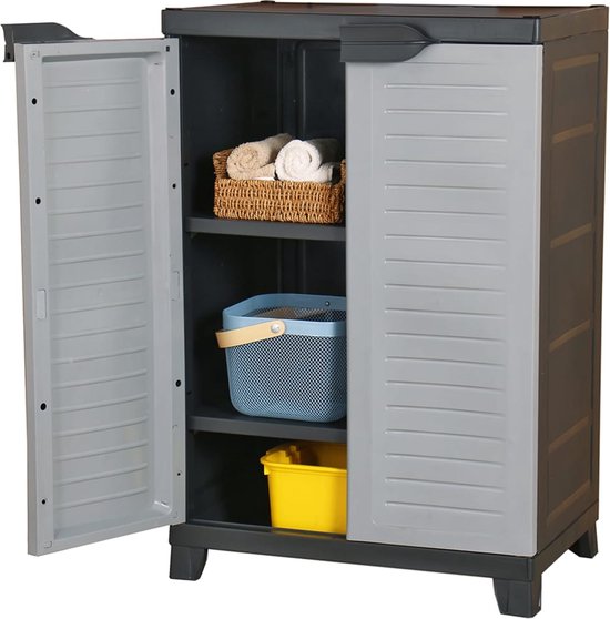 Prolenta Premium - Opbergkast - 65 x 45 x 97 cm (B x D x H) - Kunststof ...