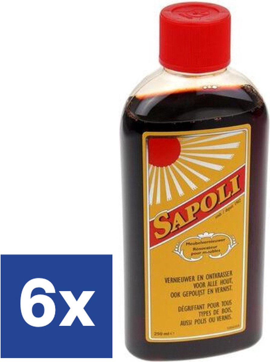 Sapoli - Meubelvernieuwer Donker - 6 x 250ml | bol.com