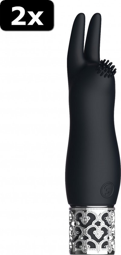 2x Elegance - Rechargeable Silicone Bullet - Black | bol.com