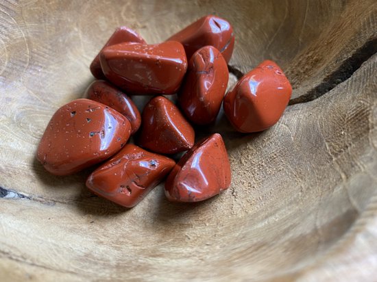 Ruben Robijn trommelstenen Jaspis Rood (A) - 100gr. 20-40mm | bol