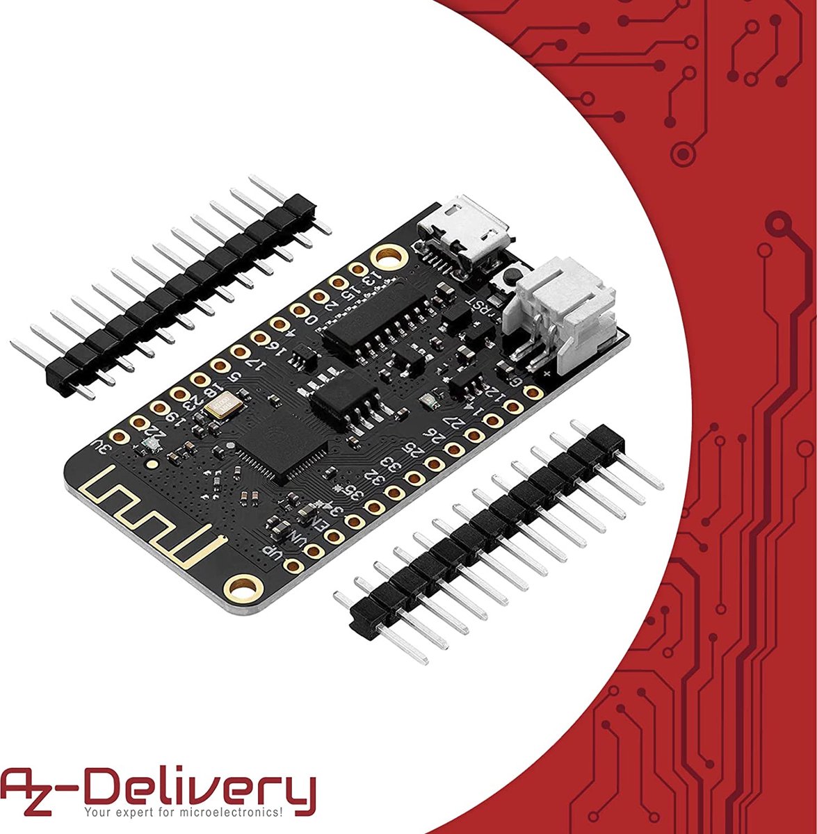 AZDelivery 5 x LOLIN32 Lite Board V1.0 met ESP-32 Rev1, WiFi ...